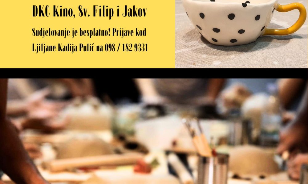 GLIN GIN, SV. FILIP I JAKOV / Keramičarska radionica 5. i 12. studenog u DKC-u Kino – Z NET