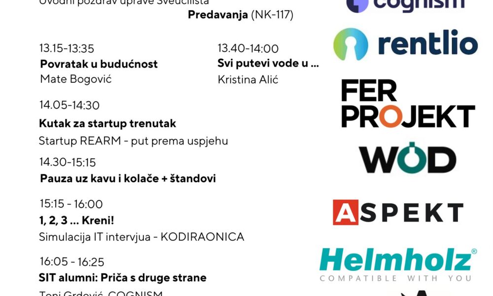 SVEUČILIŠTE: JobIT 2024 – Danu karijera u IT-ju – Z NET