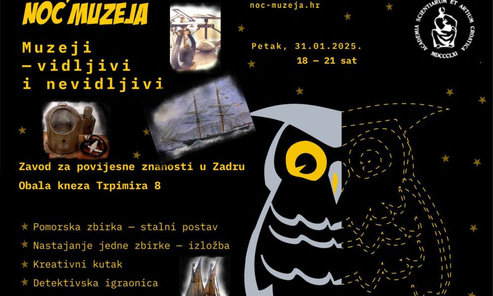 Noć muzeja 2025.: Muzeji – vidljivi i nevidljivi/Program Pomorske ...